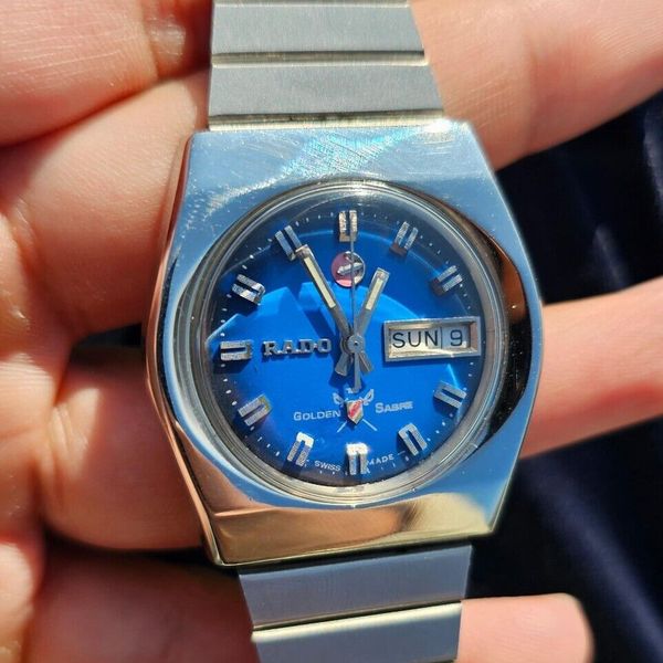 Rare Vintage 1970s Rado Golden Sabre Swiss Made Automatic Watch ...