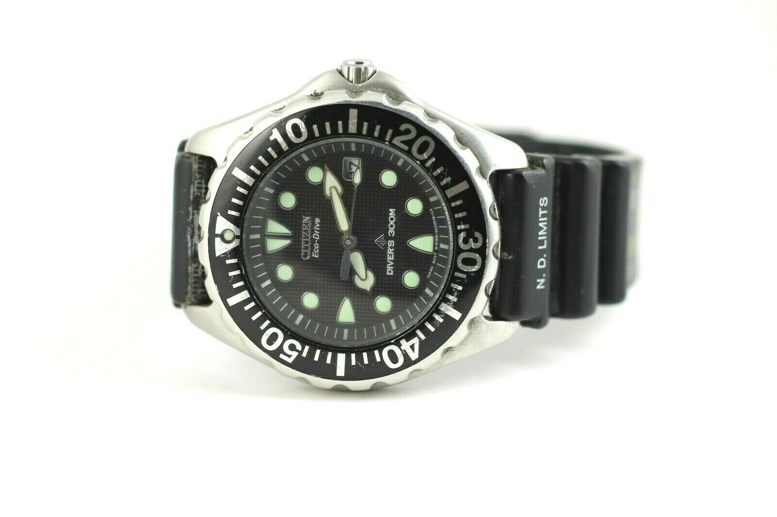 Citizen Men’s Eco-Drive BN0000-04H E168-S016525 WR 300m Monoblock Dive ...