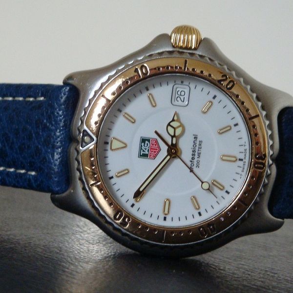 TAG Heuer WI1250 SEL-Leather Two-Tone (solid 18k) Quartz + New OEM ...