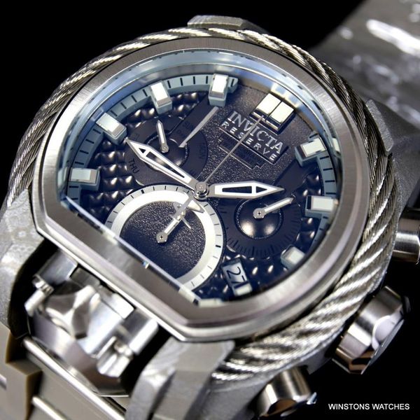 Invicta Reserve Bolt Zeus Magnum Hydroplated Gray 52mm Swiss Mvt Watch ...