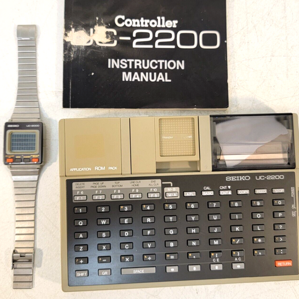 Working Combo Seiko Computer UC-2000 Watch & UC-2200 Dock Controller ...