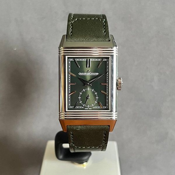 WTS MINT Jaeger-LeCoultre Green Reverso Tribute Monoface Small Seconds ...