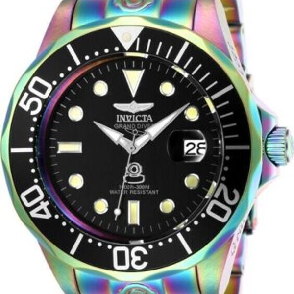 Invicta Pro Diver Automatic Men's 47mm Grand Diver Iridescent Watch ...