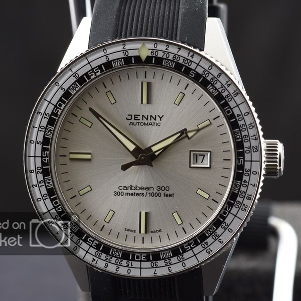 FS: JENNY CARIBBEAN 300 RE ISSUE SILVER DIAL **LNIB** | WatchCharts ...