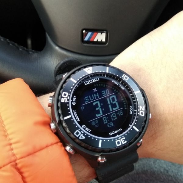 FS: SEIKO Prospex Fieldmaster LOWERCASE SBEP001 Digital Tuna, Solar, GMT, Negative Display, with ...