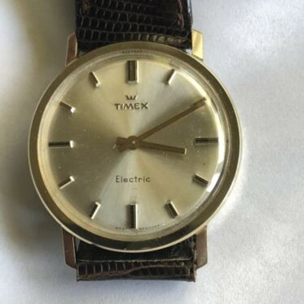 Vintage 14k Solid Yellow Gold Electric Timex Dorado Watch | WatchCharts ...
