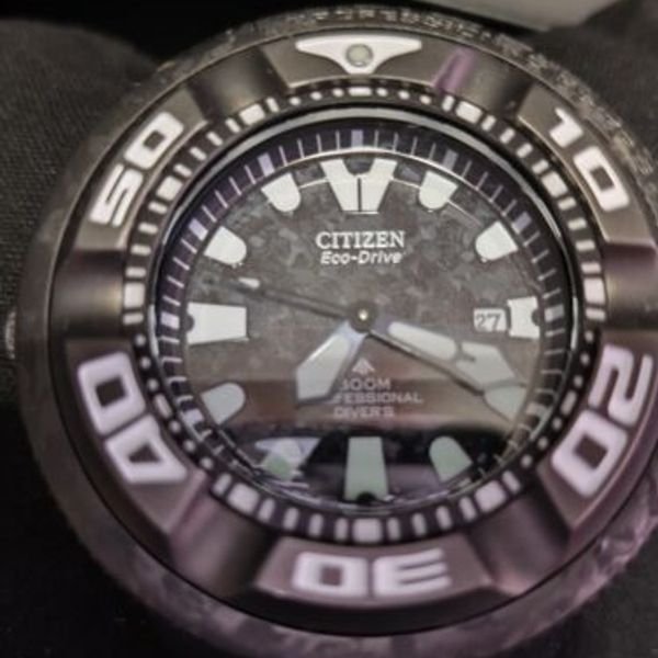 Citizen Godzilla Eco-Drive Black Dial Divers Watch BJ8056-01E ...