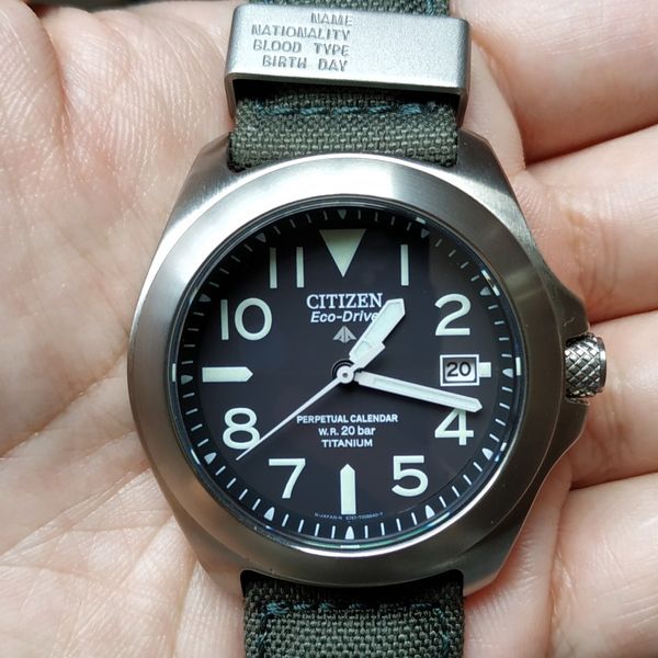 Citizen Promaster PMT56 2714 Perpetual Calendar Monocoque Titanium ...