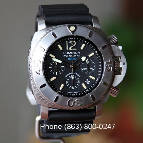 FS Panerai PAM 187 00R Submersible Chronograph 1000 meter 47 mm ...