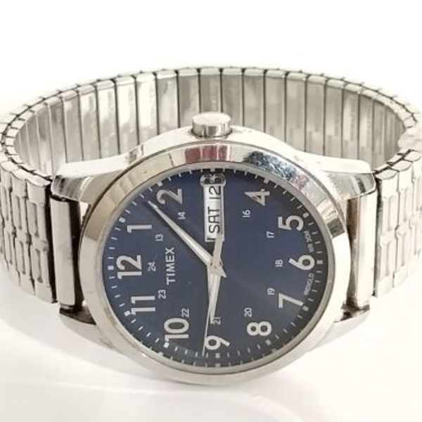 Timex Indiglo 50M WR - W92 T2M933 - Silver Case - NEW BATTERY | WatchCharts Marketplace