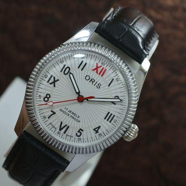 Beautiful Oris Hand Wind 17 Jewels ST 96 Mechanical Men's Wrist Watch ...