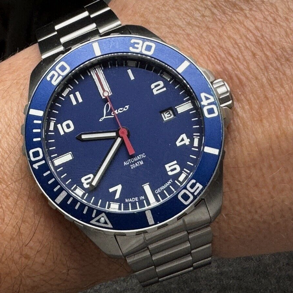 LACO SQUAD MALAWI Blue Dial GERMANY 42mm Rotating Bezel Original ...