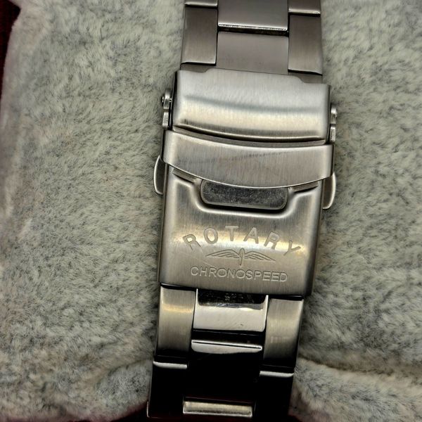 Rotary Men's Stainless Steel Military Style Watch Water Resistant ...