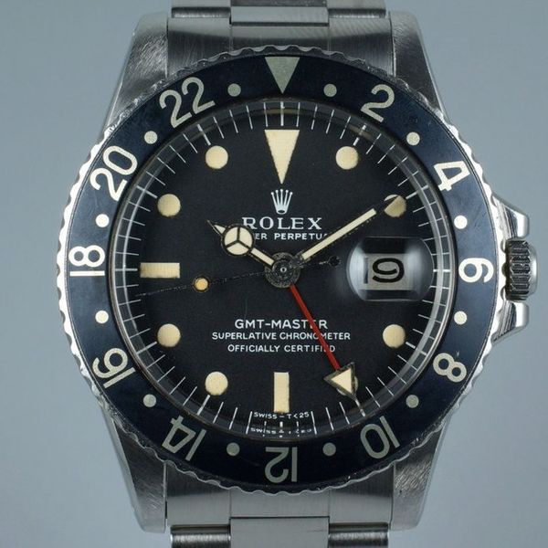 FS: 1970 Rolex GMT Ref: 1675 with Mark I Dial with a bezel fading from ...