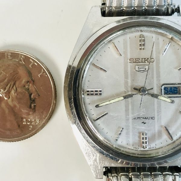 Seiko 5 Automatic 7009-8750 Dial Day/Date Vintage Watch - SEE DESCRIPTION | WatchCharts Marketplace