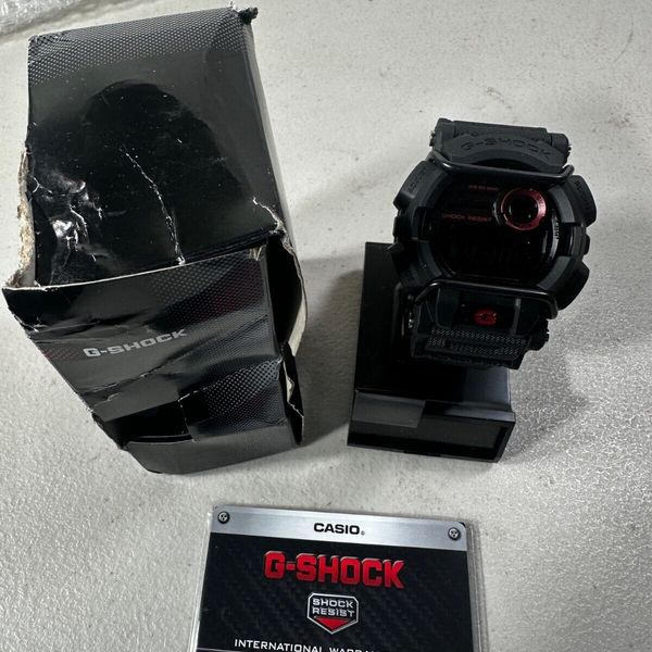 Casio G-Shock GD400-1 Quartz World Time Red Accent Black Resin 50mm ...