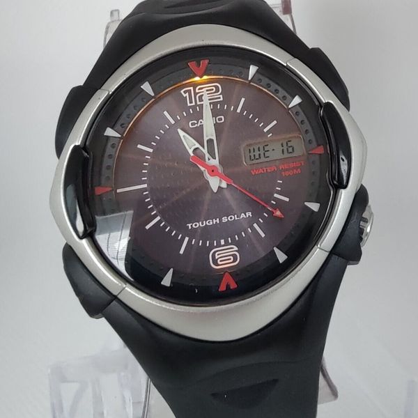 Vintage Casio MDA-S11H Tough Solar Analog/Digital water resistant 10 ...