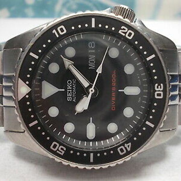 SEIKO DAY/DATE DIVERS 200M SKX013 MIDSIZE WATCH 7S26-0030 (SN 956430 ...