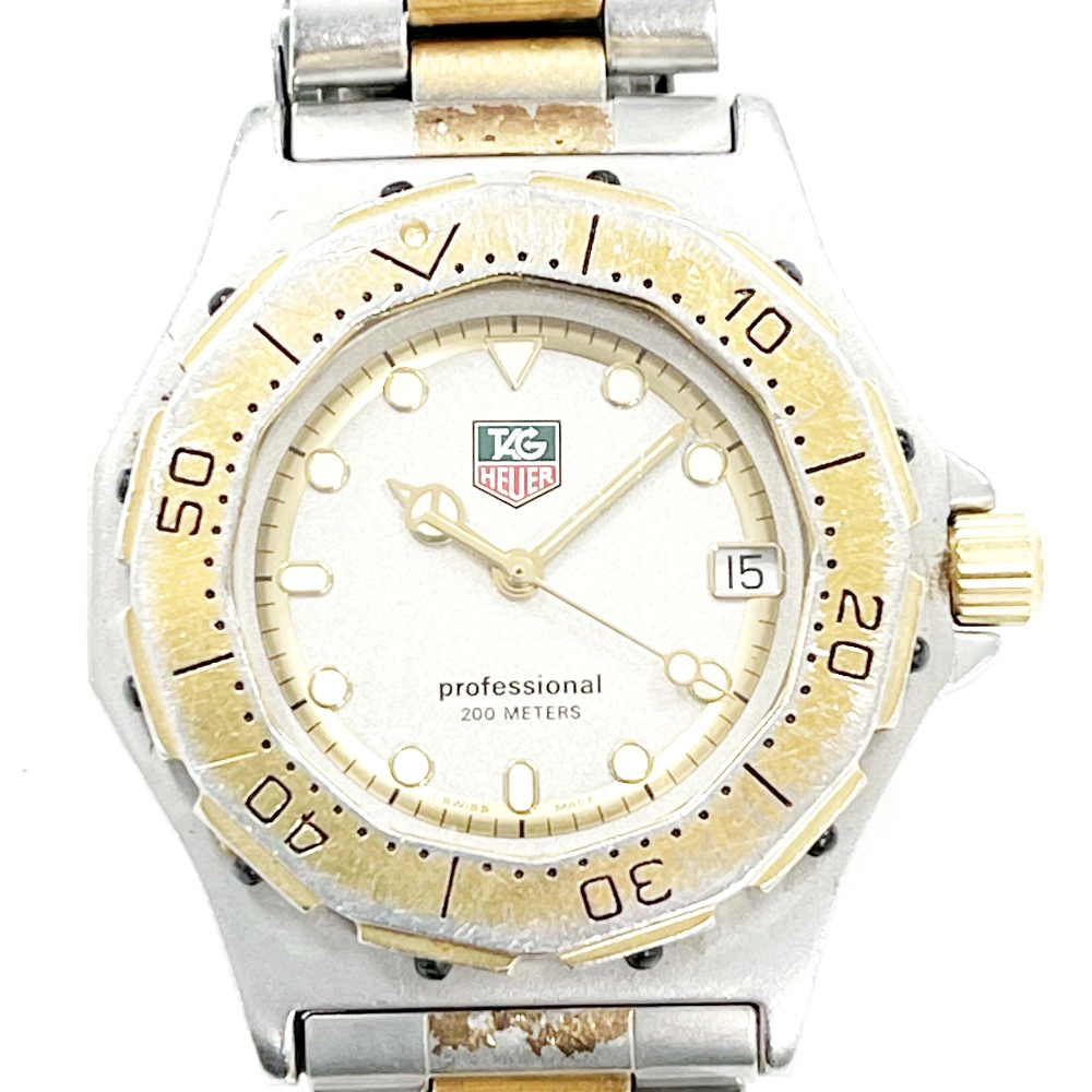 [Pre-Owned] TAG HEUER 934.213 Professional 3000 SS & GP Date Quartz Men ...