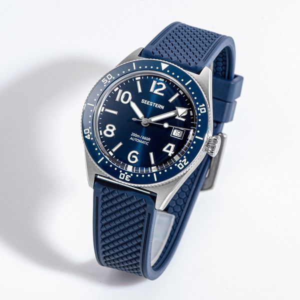 Seestern Sapphire Crystal Mechanical Mens NH35 Diver Watch SEAGULL 1963 ...