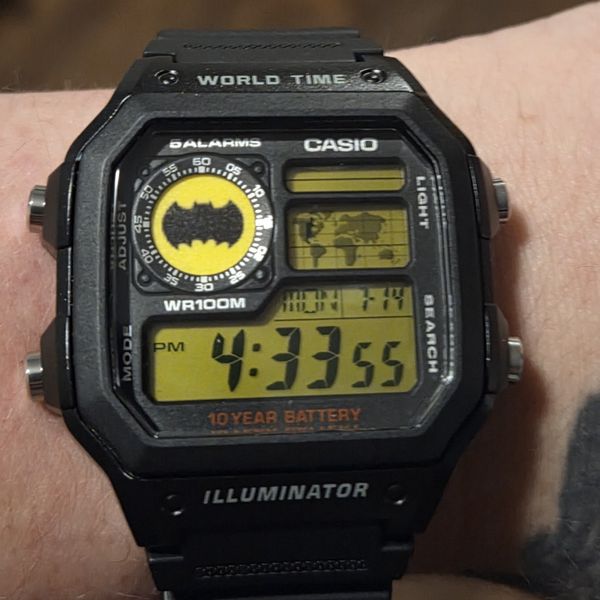 Casio Royale Frank Miller Batman Custom Watch | WatchCharts Marketplace