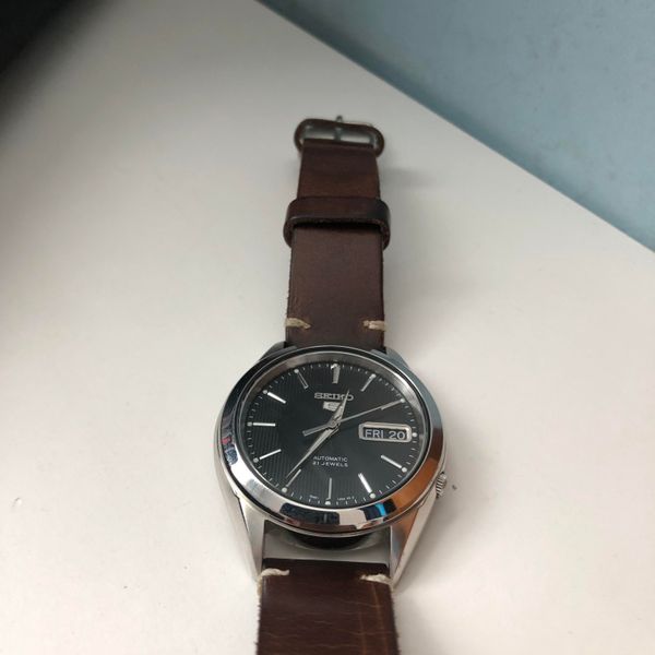 [WTS] Seiko SNKL23 + Vintage Horween Leather Strap | WatchCharts ...