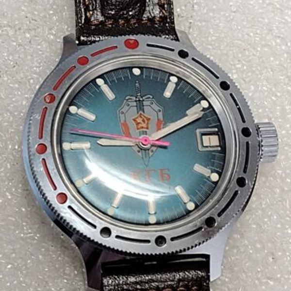 Vintage Men's Wrist Watch Russian Vostok Auto KGB Mechanical Amphibia Diver | WatchCharts ...