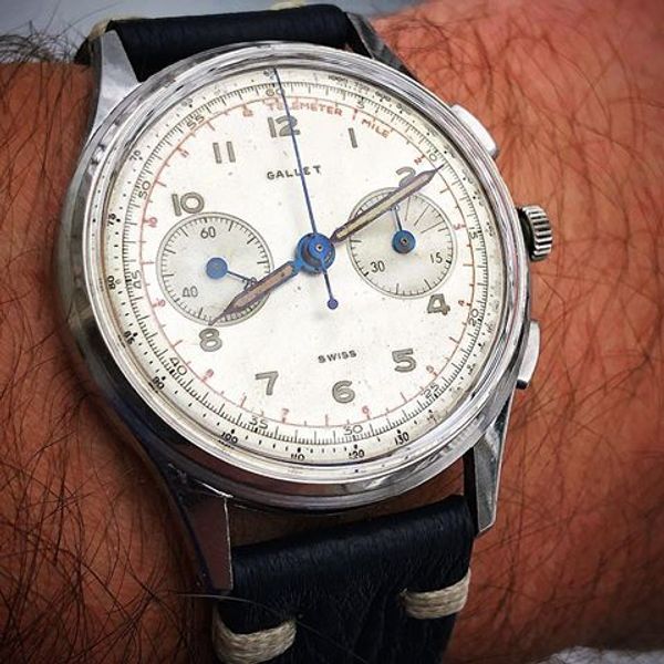 SOLD Gallet Multichron- 1950’s | WatchCharts Marketplace