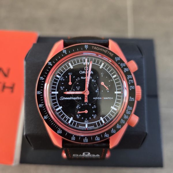 OMEGA x Swatch Bioceramic Moonswatch Mission On Earth (Lava ...