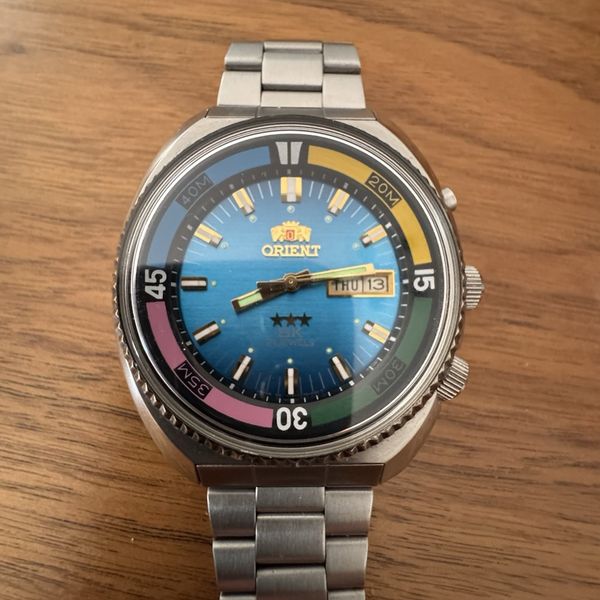 Rare Orient SK Rainbow Automatic Watch 45mm Vintage Authentic Made In ...