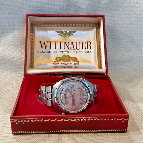 Vintage Automatic Wittnauer 2000 Calendar Men's Watch By Longines With ...