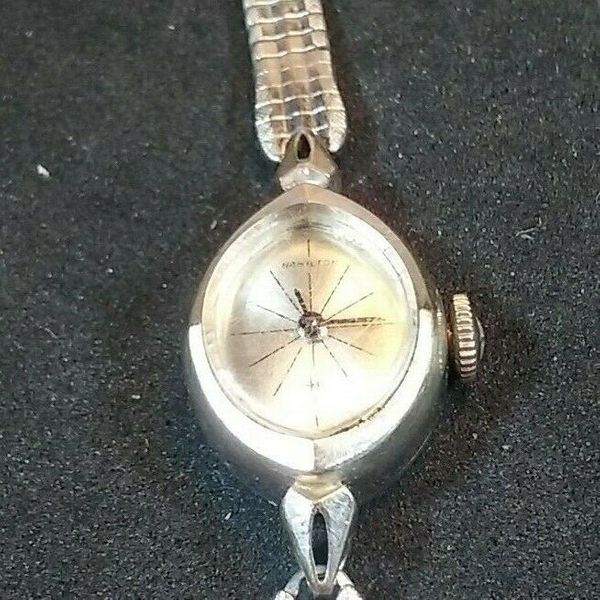 Ladies Vintage Hamilton Mechanical Watch 10k RGP Bezel Winds, Runs ...