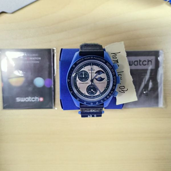 Swatch #Moons watch MISSION TO THE SUPER BLUE MOON PHASE | WatchCharts ...