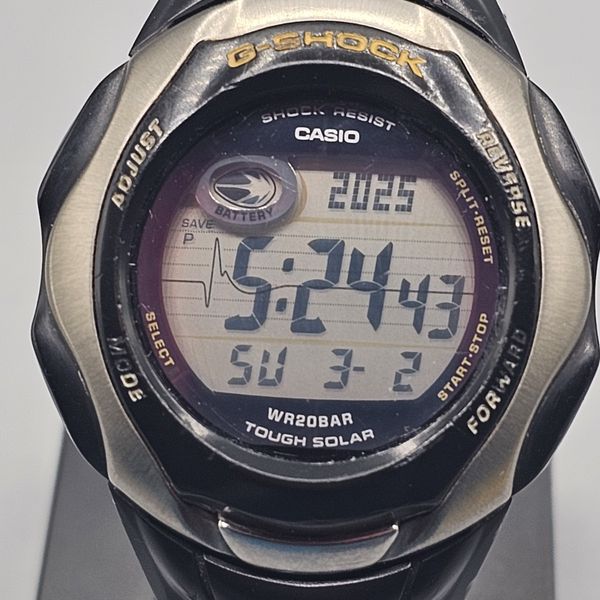 2002 CASIO G-SHOCK G-2800 Tough Solar Classic Digital Watch Works Needs ...