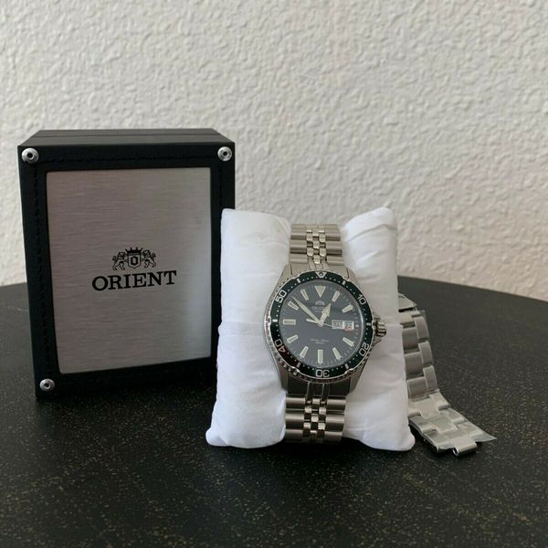 Orient Kamasu 42mm Automatic Watch Plus Spare Strapcode Jubilee Style ...