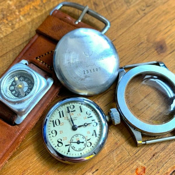 SEIKO Special WWII Japanese Navy Military SEIKOSHA Watch Compass ...