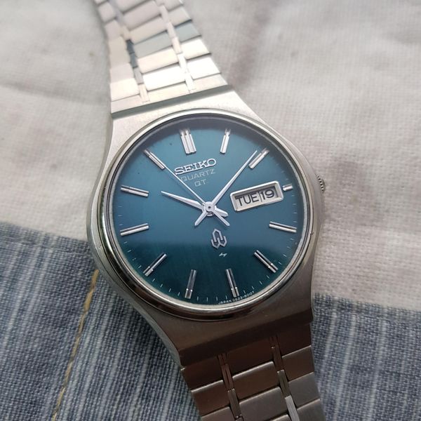 [WTS] Seiko QT 0823-8000 Emerald Blue Dial | WatchCharts