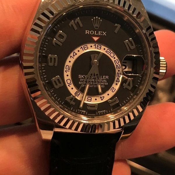 FS: Rolex 326139 18K WG Sky-Dweller Black | WatchCharts Marketplace