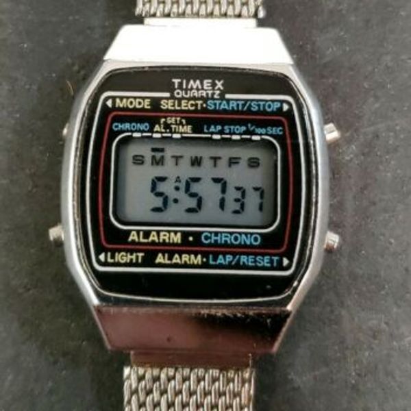 Vintage Timex K Cell Water Resistant Quartz Digital Ladies Watch New ...