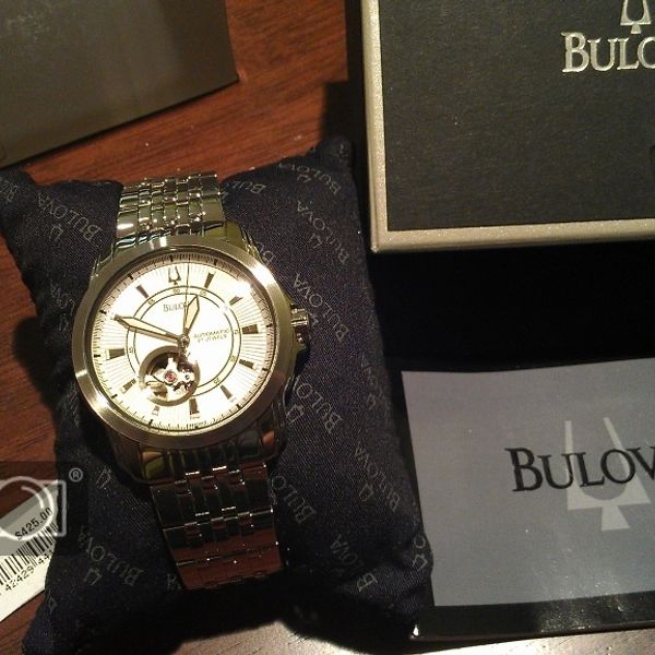 FS: Bulova 96A100 Automatic Watch - Open Heart, See-Through Caseback ...