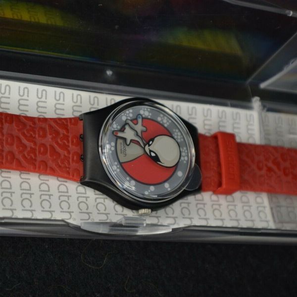 SWATCH PHONING HOME GB225 LIMITED NUMBERED EDITION ALIEN INVADING ...