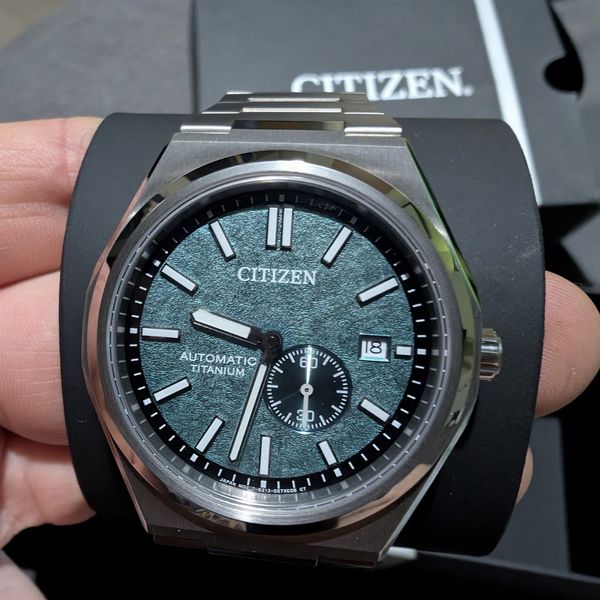 Citizen Zenshin Automatic Super Titanium Teal Dial Men's Watch NJ0180 ...