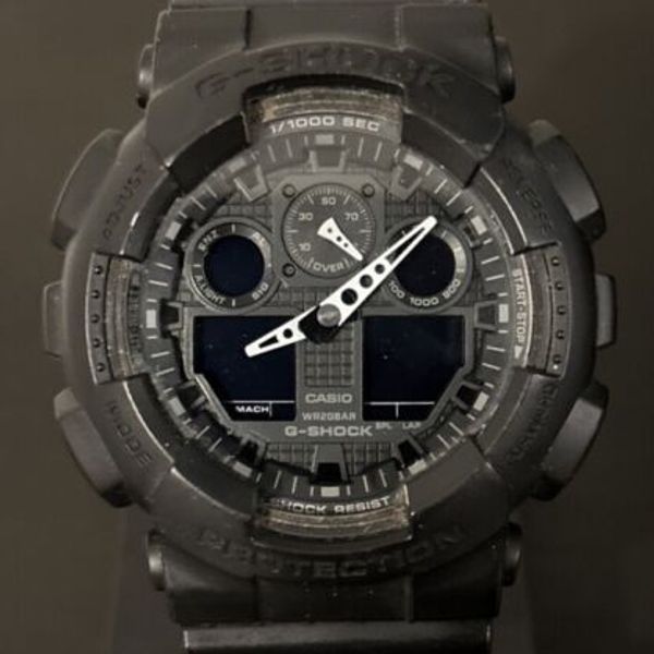 Casio G-shock Black Men's Watch - GA100-1A1 Untested | WatchCharts ...