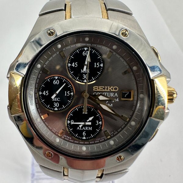 Seiko 7T62-0FA0 Chronograph Date Coutura Quartz Mens Watch | WatchCharts Marketplace