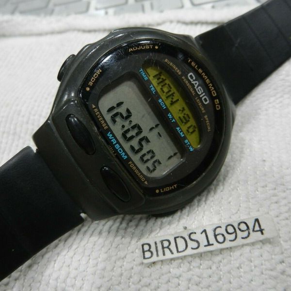 VINTAGE Rare Casio TELEMEMO 50 DB- 56W digital Watch module 965 Vintage ...