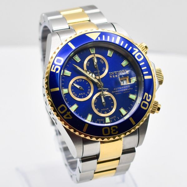 Invicta Reserve Pro Diver Men's Automatic Wristwatch w Blue Dial Model ...