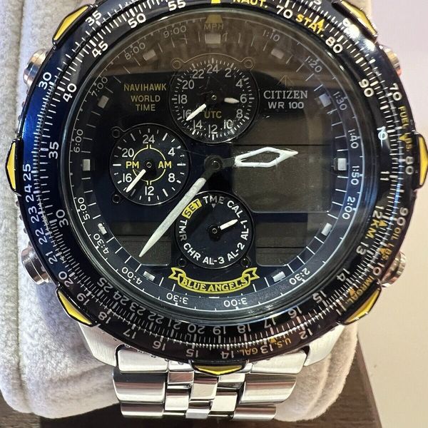 CITIZEN Blue Angels C300-Q00842 Promaster Navihawk Chronograph "FULLY ...