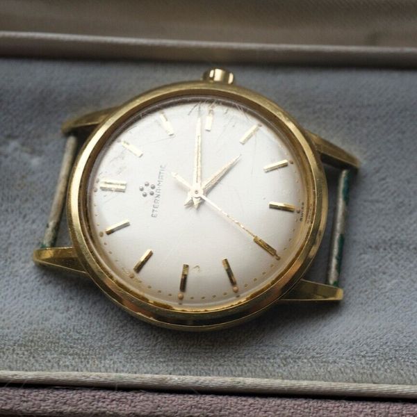 Eterna Vintage Solid Yellow Gold Wristwatch | WatchCharts Marketplace