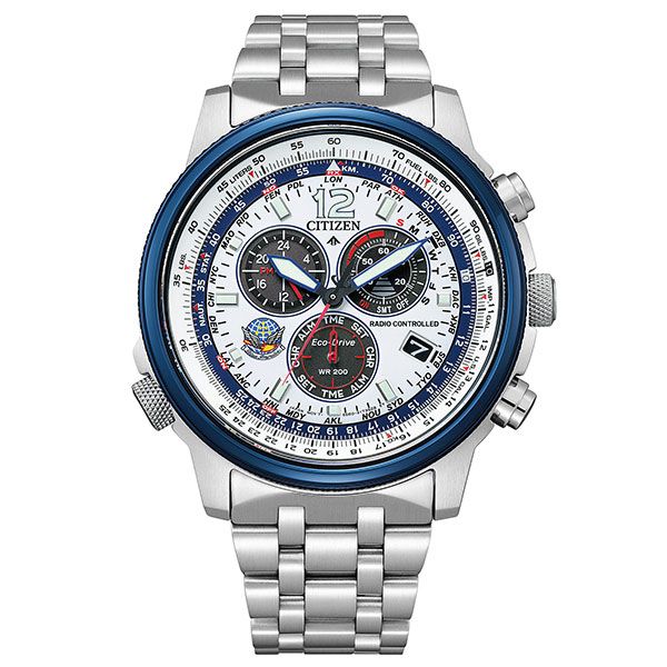 Citizen Promaster Eco Drive Radio Clock SKY Series Direct Flight Blue ...