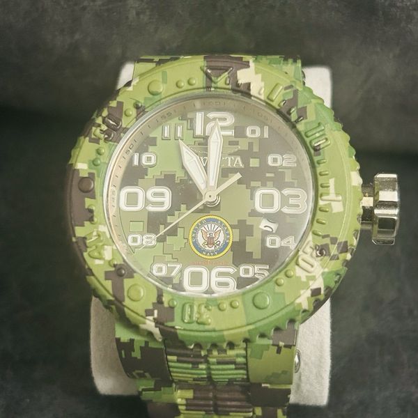 Invicta Men's 34679 U.S. Navy Camouflage Watch Automatic (No Box ...